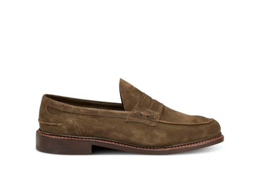 Adam Penny Loafer - Earth Suede – R E Tricker Ltd