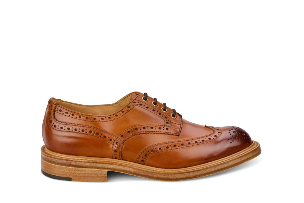 Bourton Country Shoe - Chestnut Burnished – R E Tricker Ltd