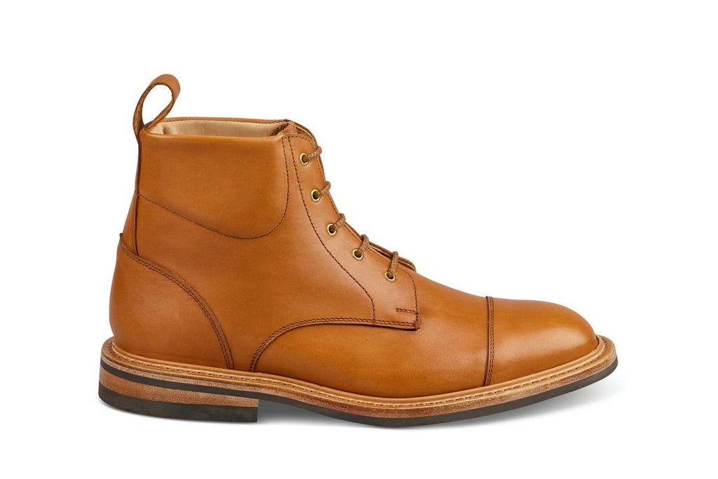 Charles Padded Boot - Gold – R E Tricker Ltd