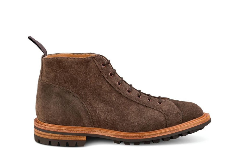 Ethan Monkey Boot - Flint Reverse Kudu Suede – R E Tricker Ltd