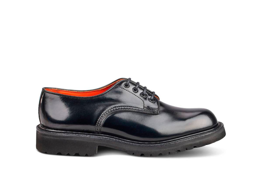 Linda Derby Tramper Shoe - Black Bookbinder – R E Tricker Ltd