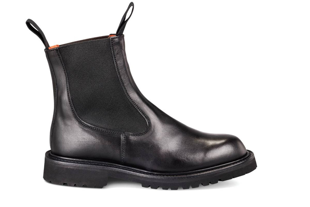 Paula Chelsea Boot - Black Ecopel – R E Tricker Ltd