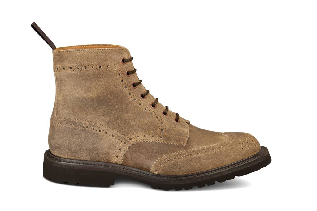 Stow Country Boot - Champagne Waxy Commander – R E Tricker Ltd